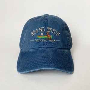 Grand Teton National Park Embroidered Cap Hat Baseball Hat Camping Hat ...