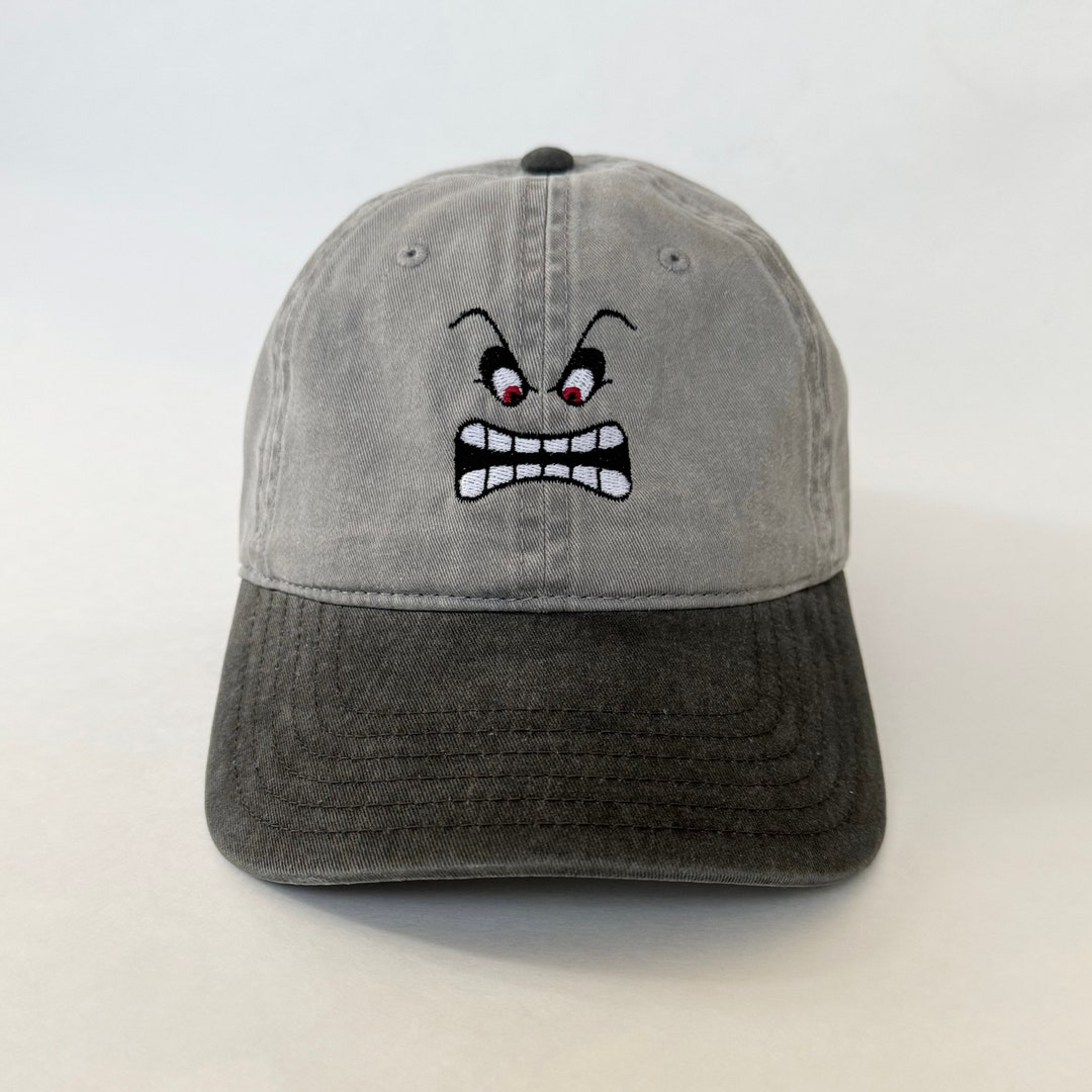 Thwomp Stone Face Embroidered Cap Mario Cap Halloween Costumes ...