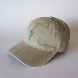 Cactus Cap Embroidered Cap Cactus Hat Dad Cap Dad Hat Washed Cotton Cap ...