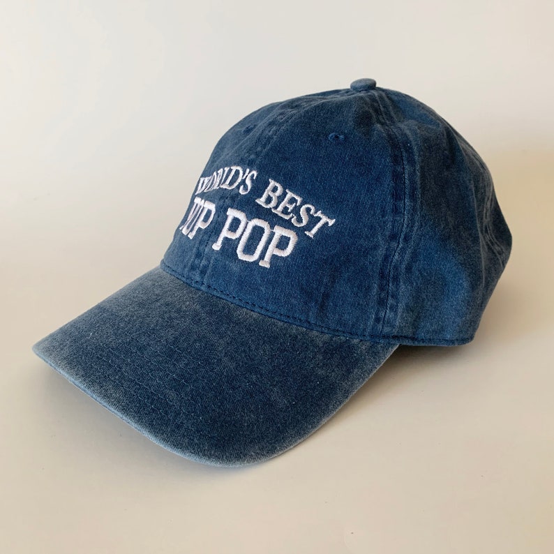 World's Best POP POP Cap Grandpa Cap Embroidered Cap Baseball Cap Dad ...