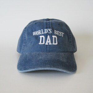 World's Best Dad Cap Dad Hat Dad Cap Embroidered Hat Father's Day Gift ...