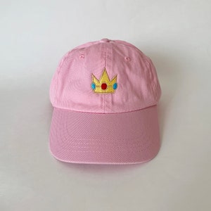 Kids Sizes Princess Peach / Daisy / Rosalina Crown Embroidered Youth ...