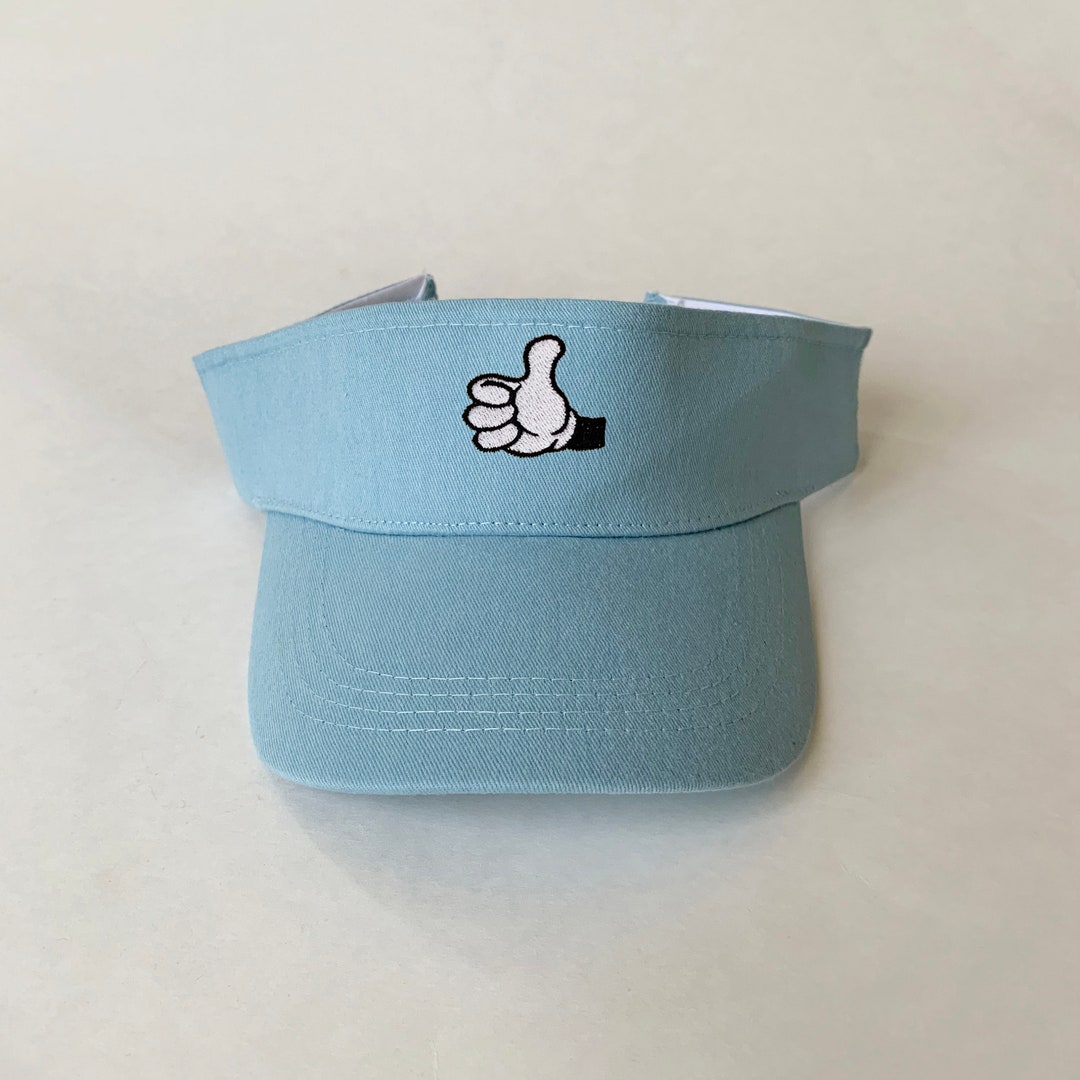 Cartoon Thumbs up Embroidered Visor Halloween Costumes Embroidered ...