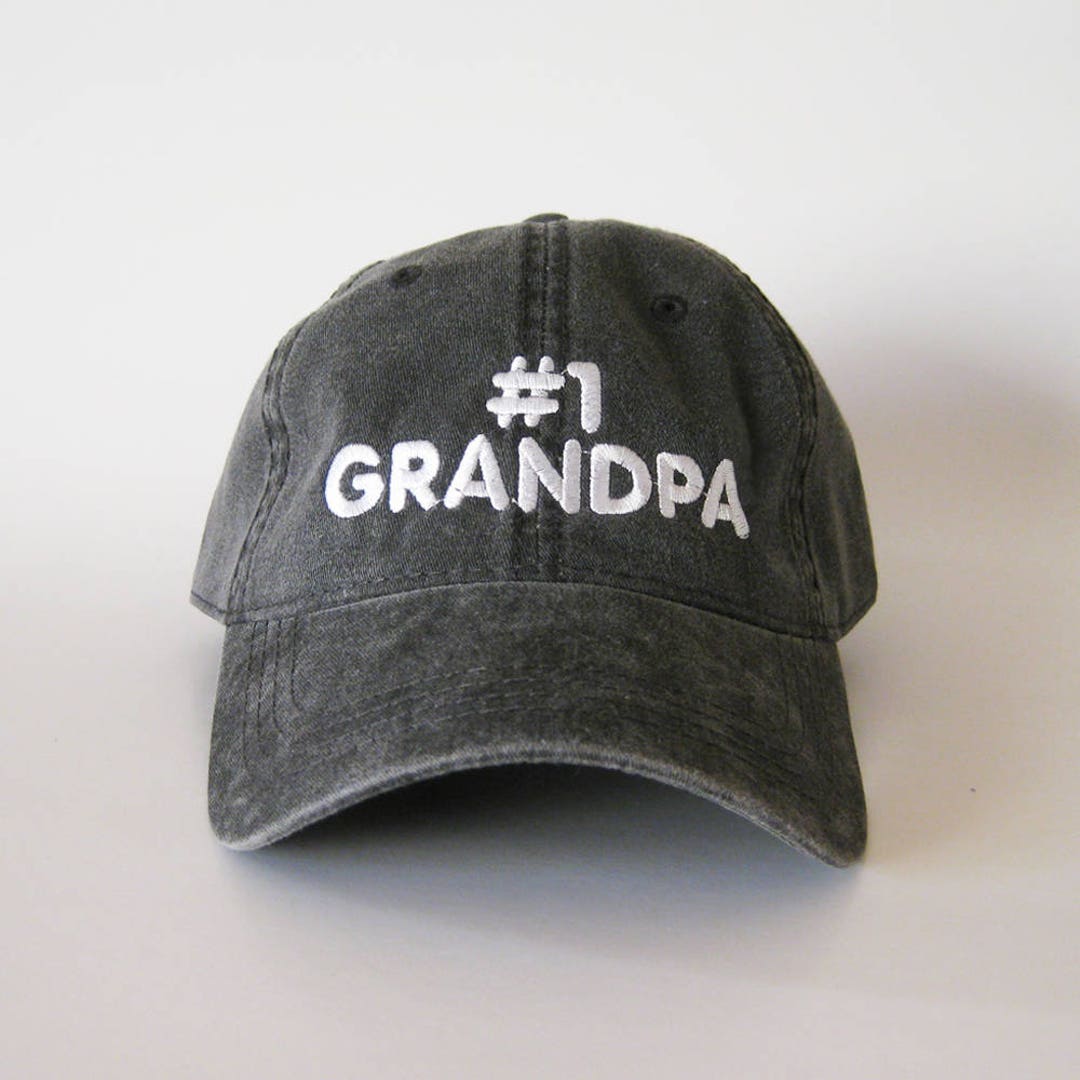 Number 1 Grandpa Cap 1grandpa Cap Granda Hat Grandpa Embroidered Hat ...