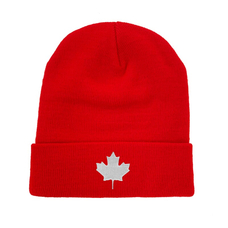 Canada Maple Leaf Beanie - Etsy
