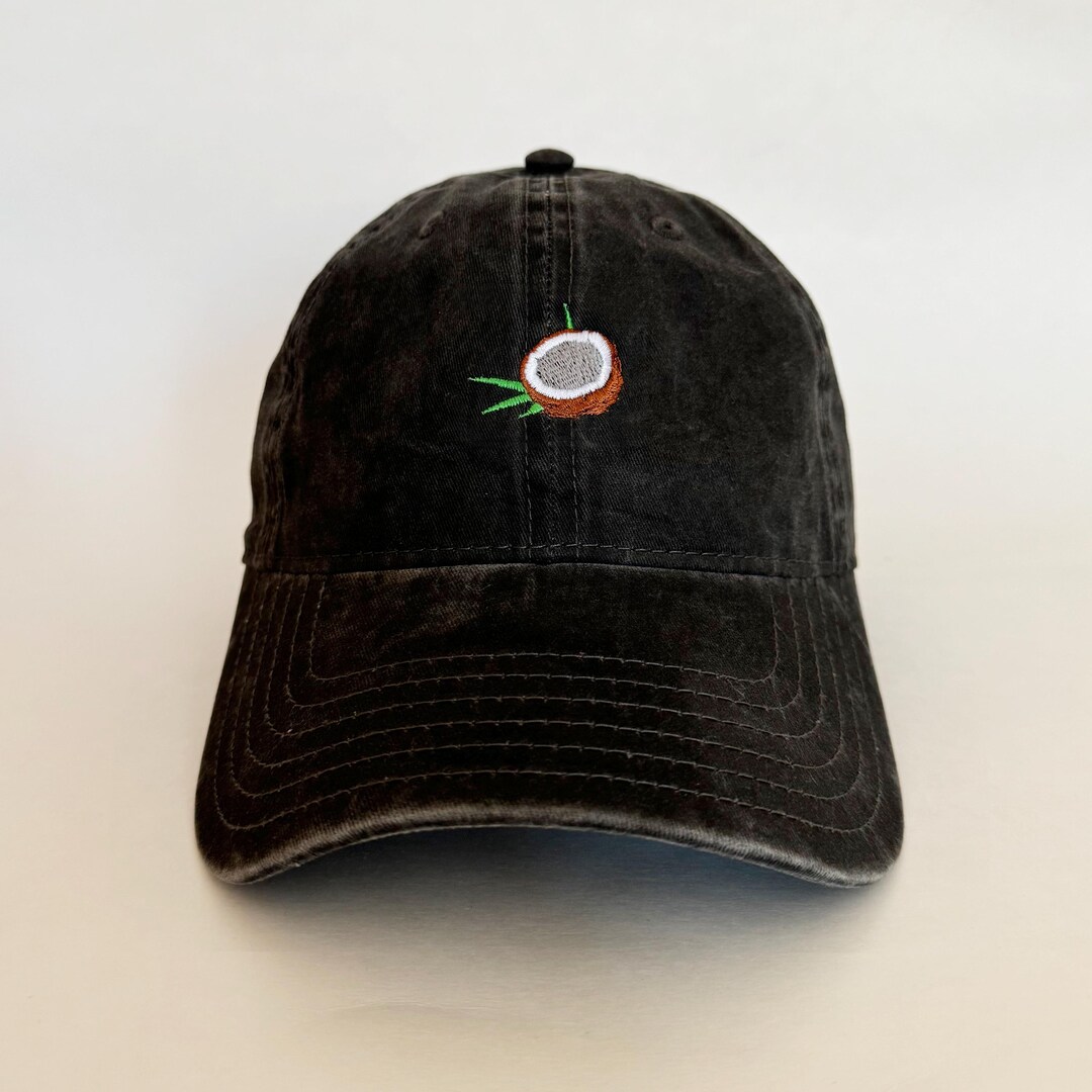 Coconut Embroidered Hat Fruit Cap Dad Hat - Etsy