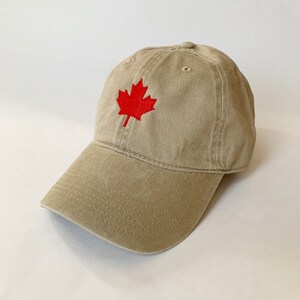 Canada Maple Leaf Embroidered Cap Baseball Cap Washed Cotton Cap - Etsy