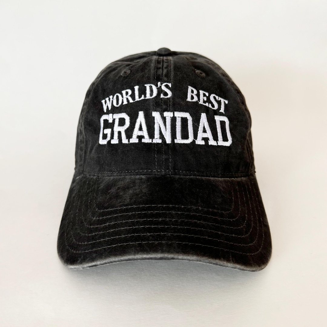 World's Best Grandad Cap Grandpa Cap Embroidered Cap Baseball Cap Dad ...