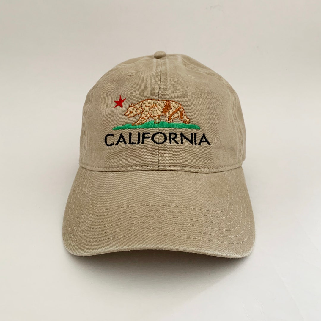 California Bear Cap California Flag Hat Calibear Hat CA Hat Baseball ...