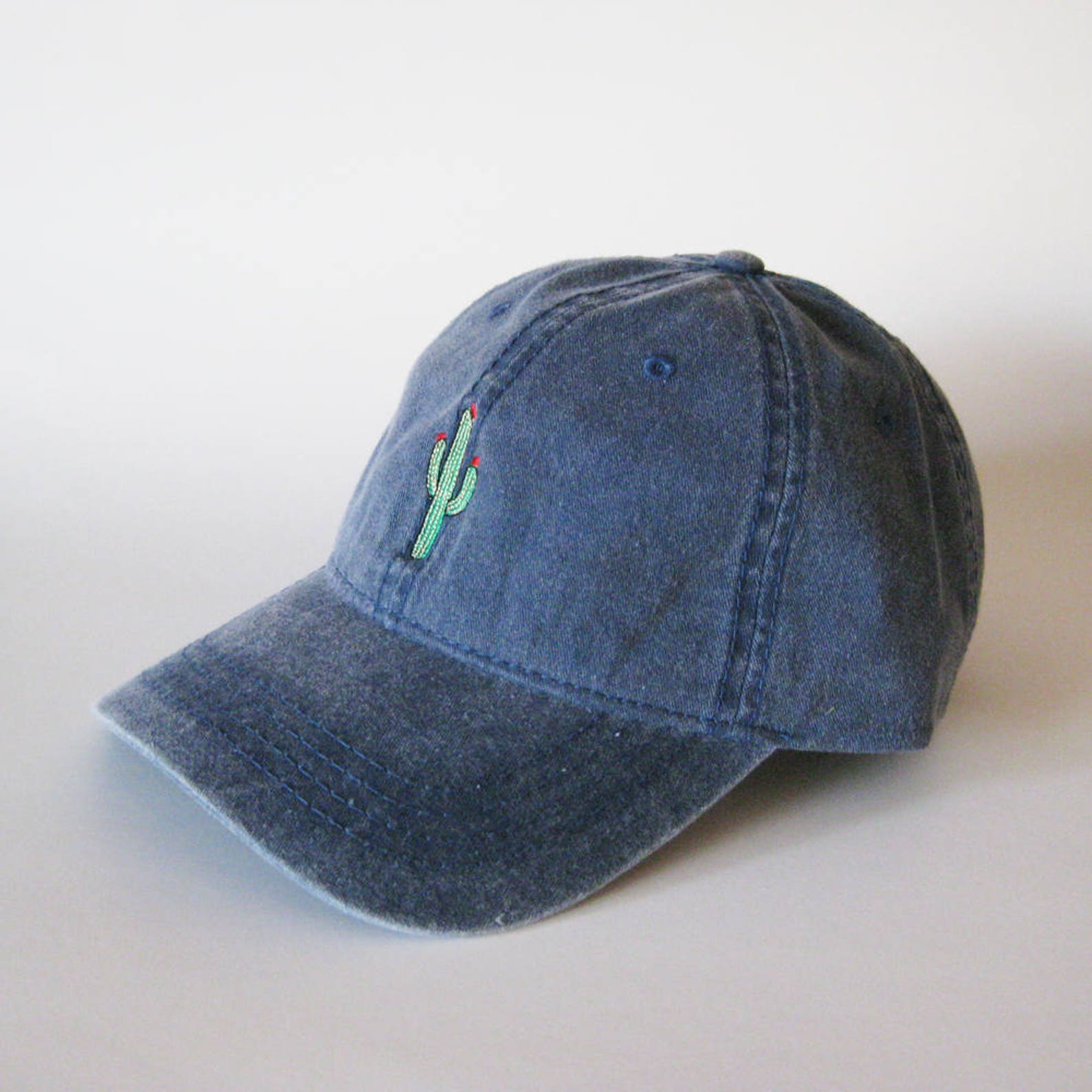 Cactus Cap Embroidered Cap Cactus Hat Dad Cap Dad Hat Washed Cotton Cap ...