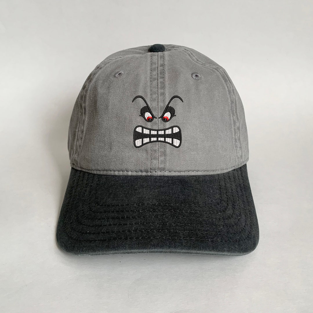 Thwomp Stone Face Embroidered Cap Mario Cap Halloween Costumes ...