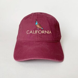 California Quail Cap Hat Cali Quail Hat CA Hat Baseball Hat Bird Cap ...