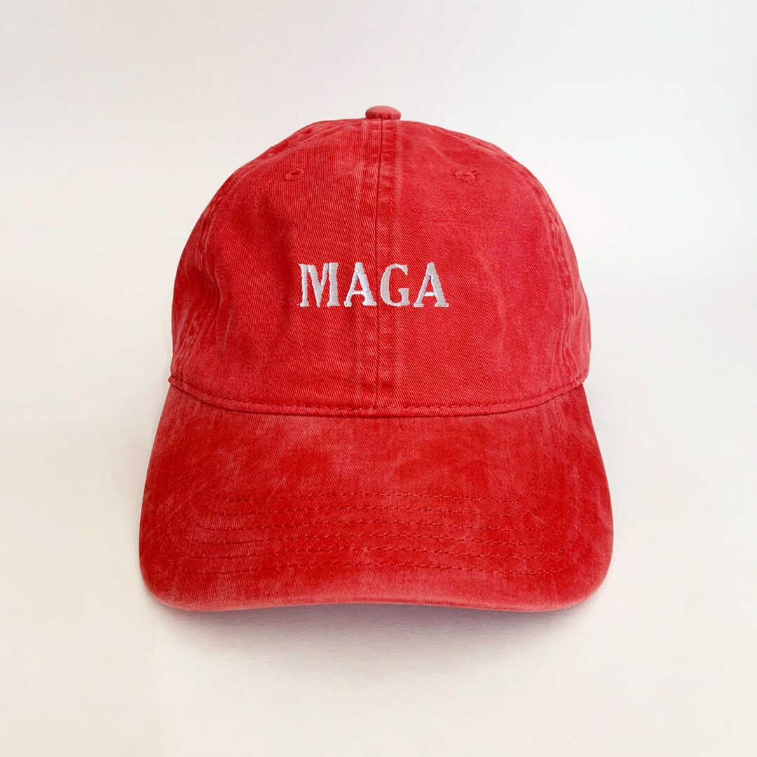 MAGA Embroidered Washed Cap MAGA Hat Patriot Cap Cotton Cap Dad Hat ...