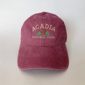 Acadia National Park Embroidered Cap Hat Baseball Hat National Park Hat ...