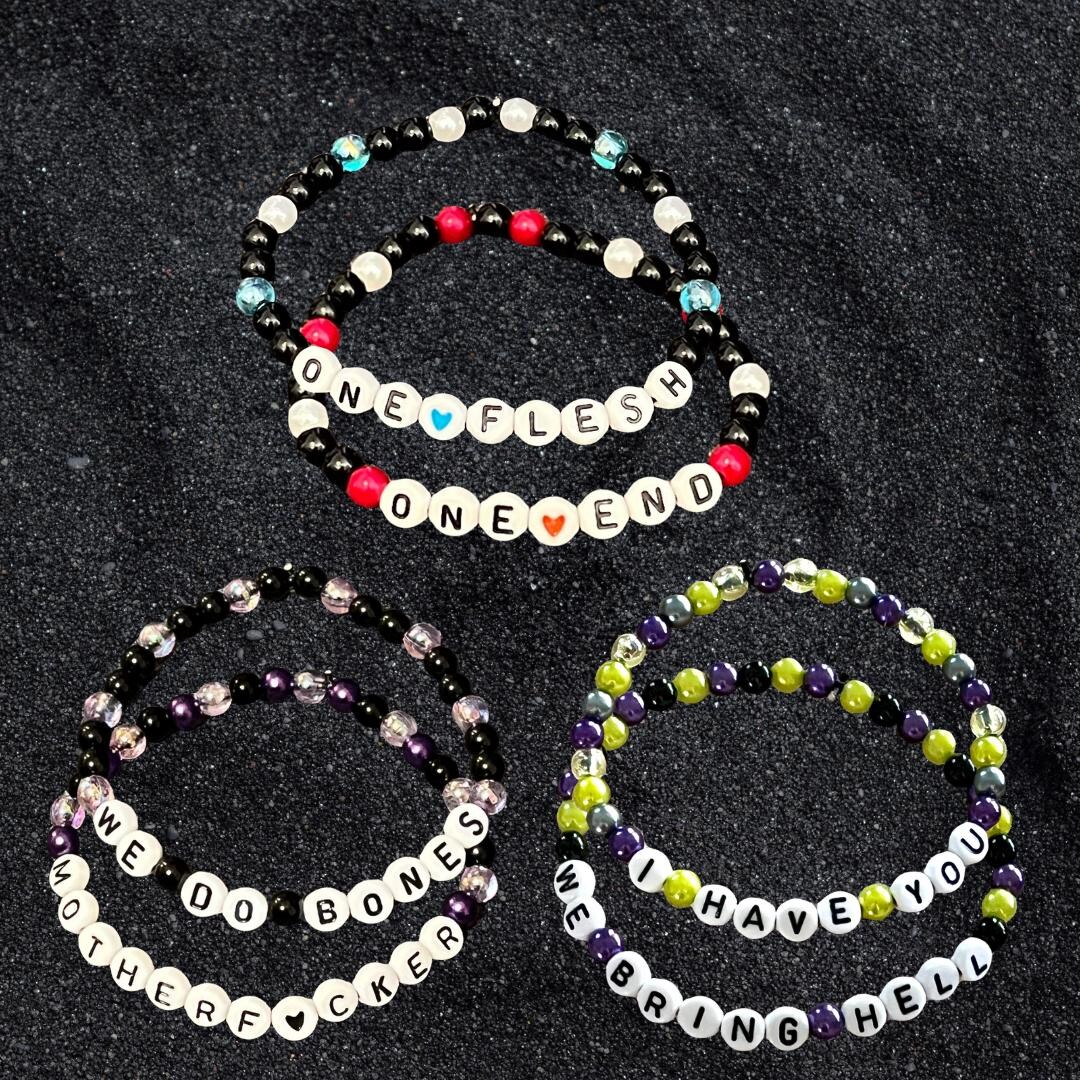 Locked Tomb Beaded Friendship/convention/exchange Bracelets - Etsy