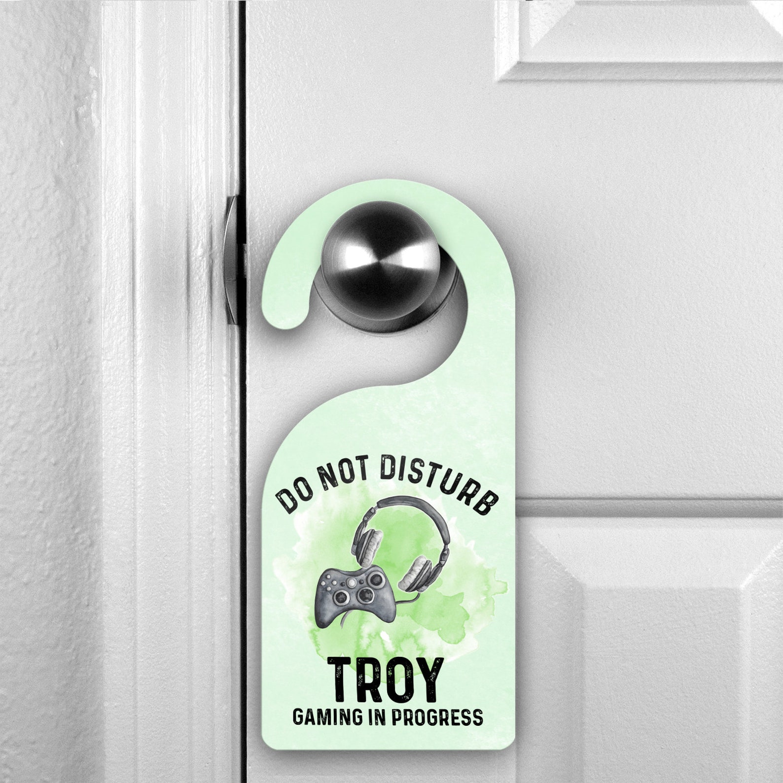 Personalised Gamer Do Not Disturb Room Door Hanger Gaming in - Etsy UK
