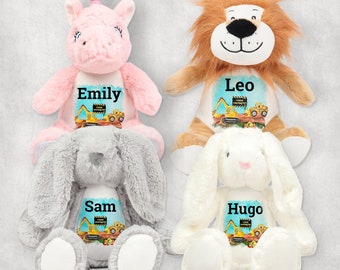 Construction Stuffed Toy - Etsy