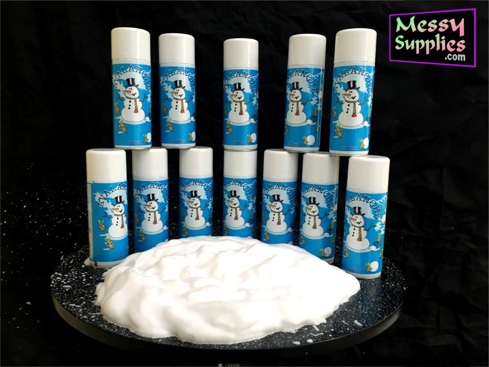 AVALANCHE SPLURGE: Bugsy Malone • Foam Spray • Custard Pie Spray • Snow ...