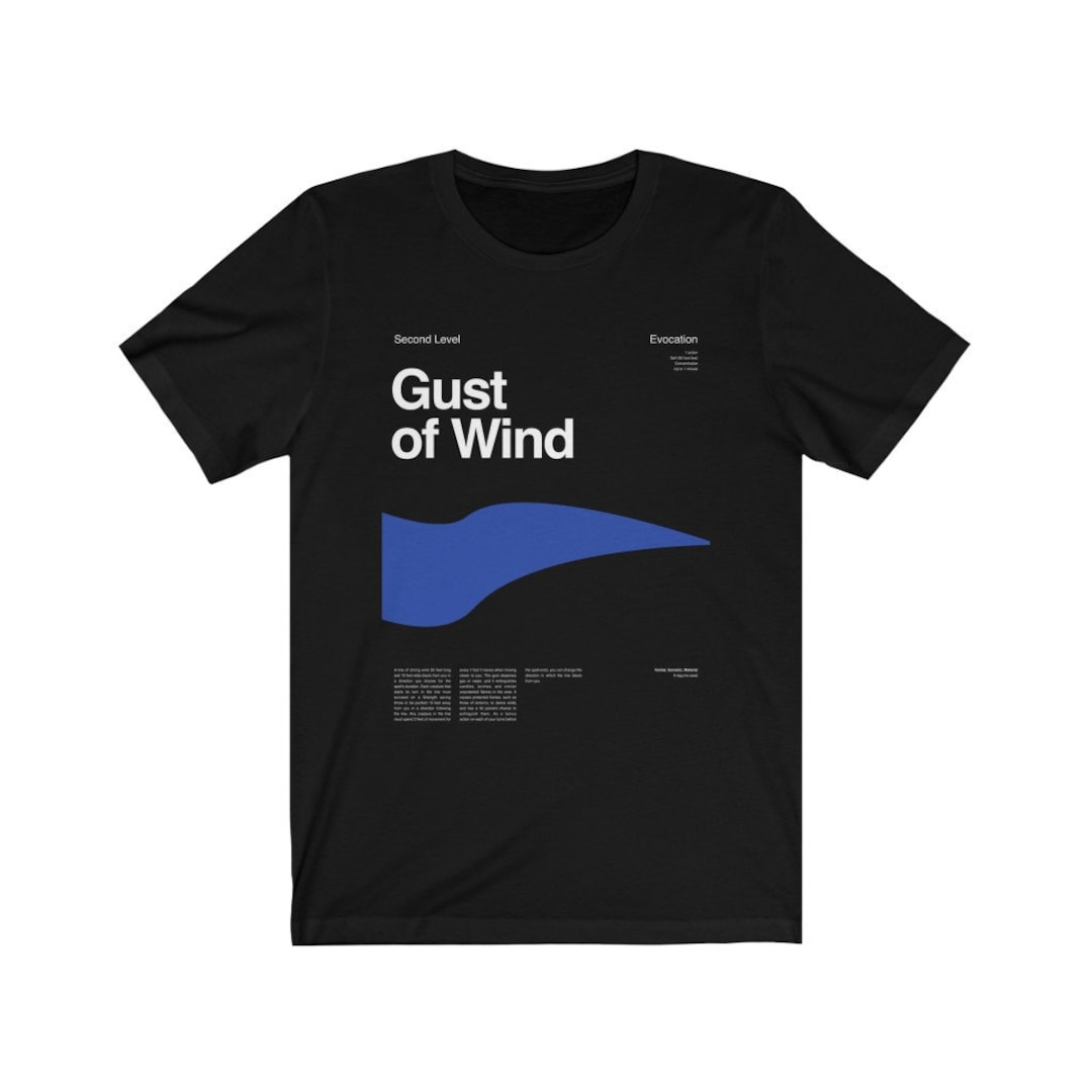 Gust of Wind Spell T-shirt | DND Gifts | Dungeons and Dragons | D&D ...