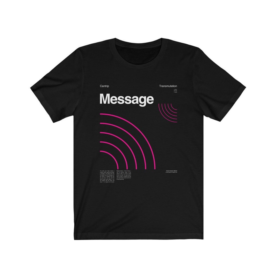 Message Spell T-shirt | DND Gifts | Dungeons and Dragons | D&D ...