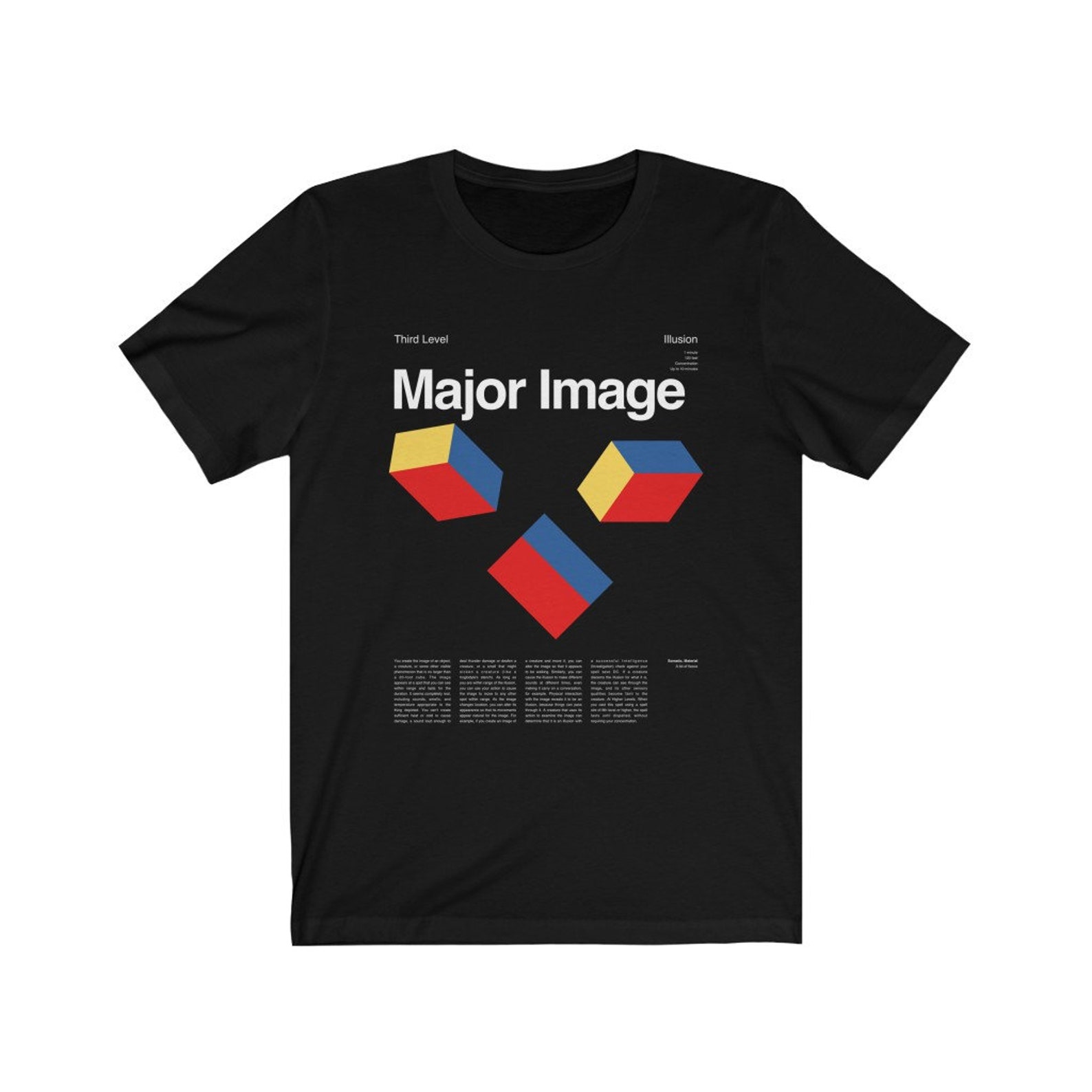 Major Image Spell T-shirt | DND Gifts | Dungeons and Dragons | D&D ...