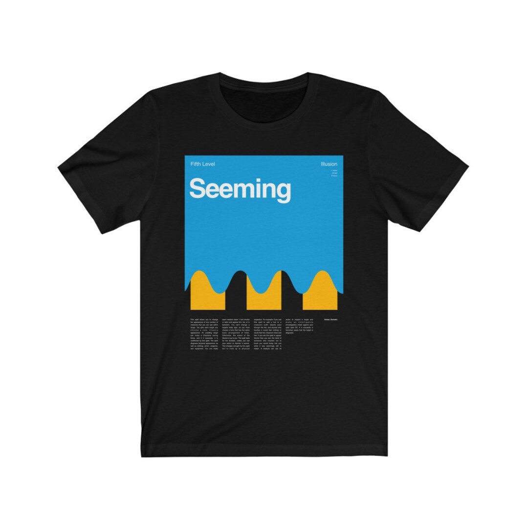 Seeming T-shirt | DND Gifts | Dungeons and Dragons | D&D | Dungeon ...