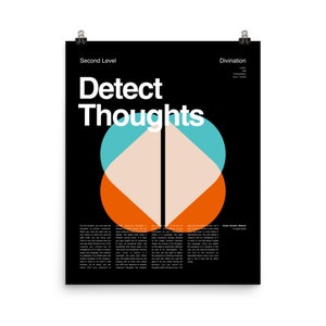 Detect Thoughts Poster | Dungeons and Dragons | Tabletop Role Playing ...