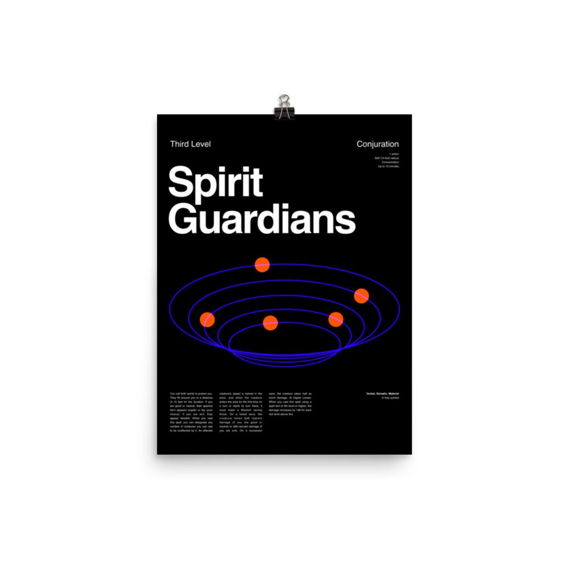 Spirit Guardians Poster Dungeons and Dragons Tabletop Role - Etsy