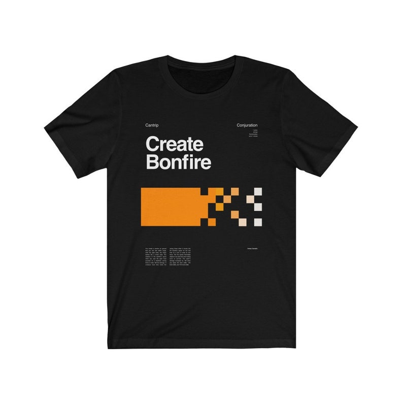 Create Bonfire Spell T-shirt DND Gifts Dungeons and - Etsy