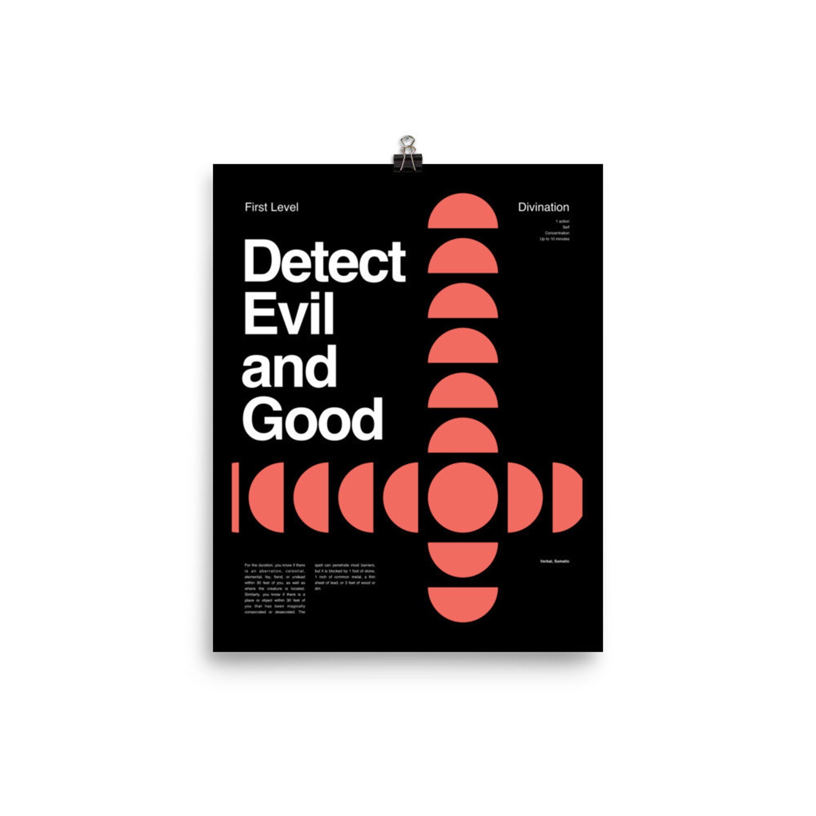 Detect Evil and Good Poster Dungeons and Dragons Tabletop - Etsy
