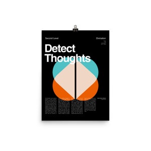 Detect Thoughts Poster | Dungeons and Dragons | Tabletop Role Playing ...