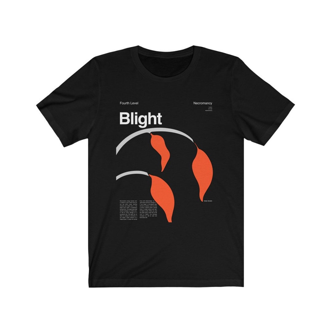 Blight Spell T-shirt | DND Gifts | Dungeons and Dragons | D&D | Dungeon ...