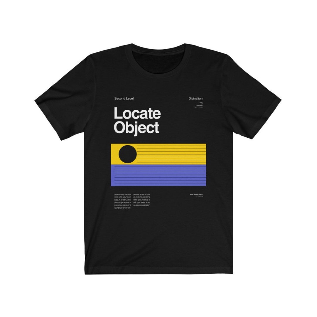 Locate Object Spell T-shirt | DND Gifts | Dungeons and Dragons | D&D ...