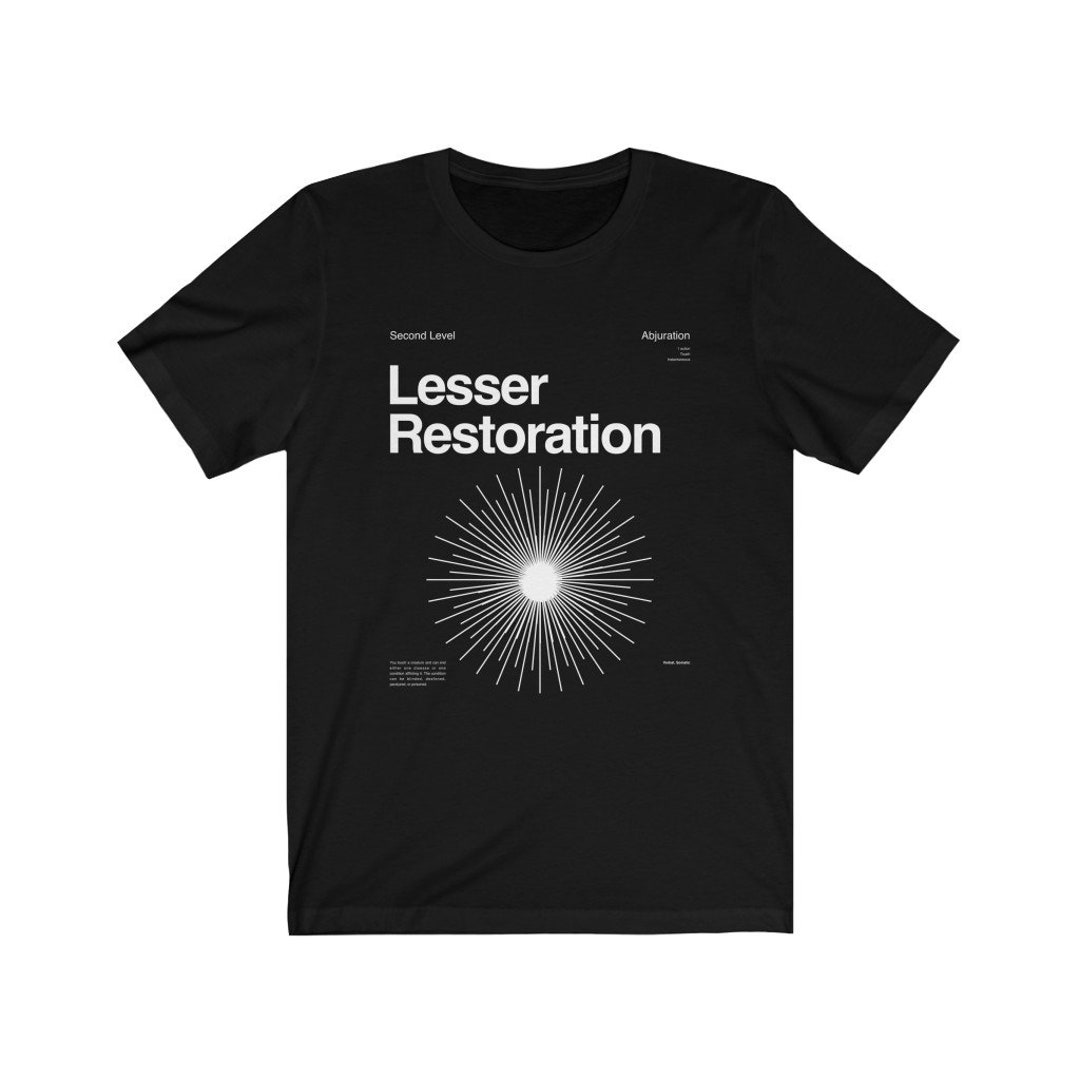 Lesser Restoration Spell T-shirt | DND Gifts | Dungeons and Dragons | D ...