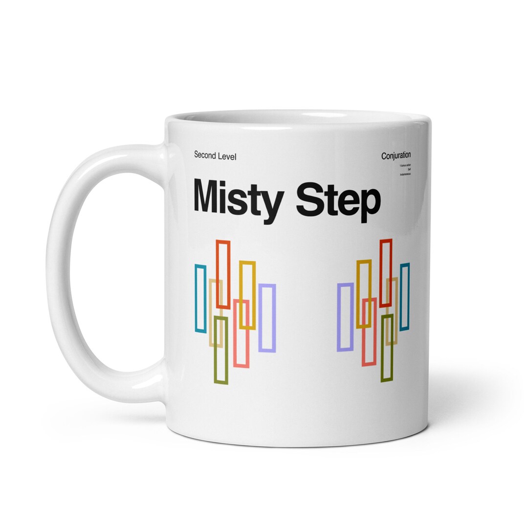 Misty Step Mug | DND Gifts | Dungeons and Dragons | D&D | Dungeon ...