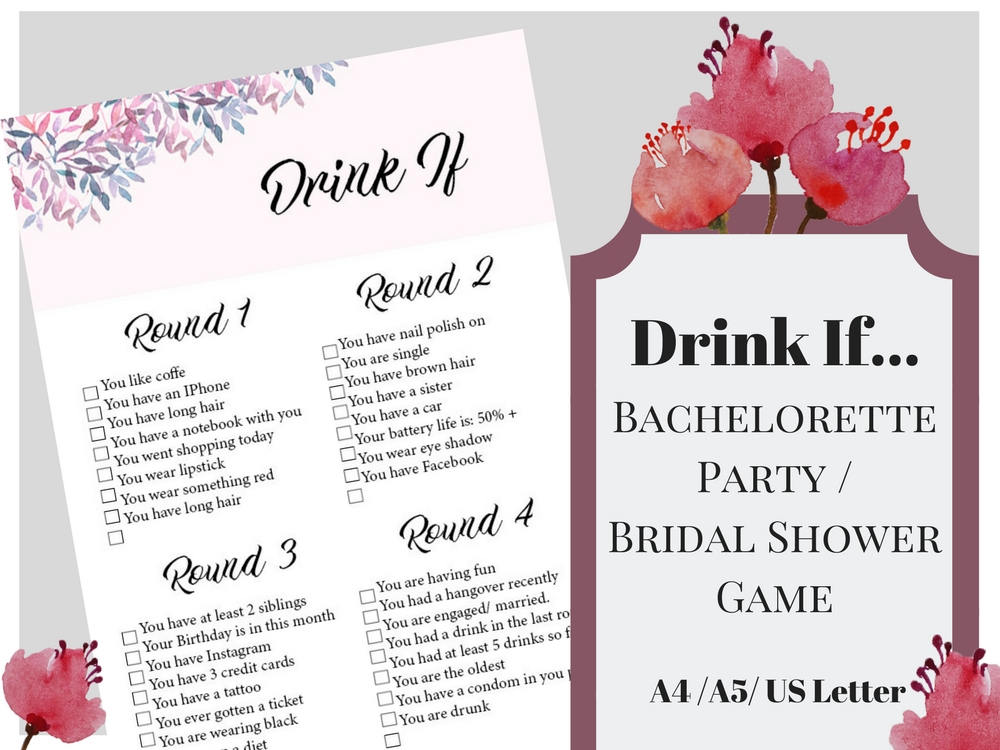12 Bachelorette Party Games, Printable Bachelorette Party Game, Bridal ...