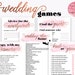 5 Wedding Reception Games, Printable Wedding Reception Game, Fun ...