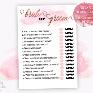 12 Rose Gold Bachelorette Party Games, Printable Bachelorette Party ...