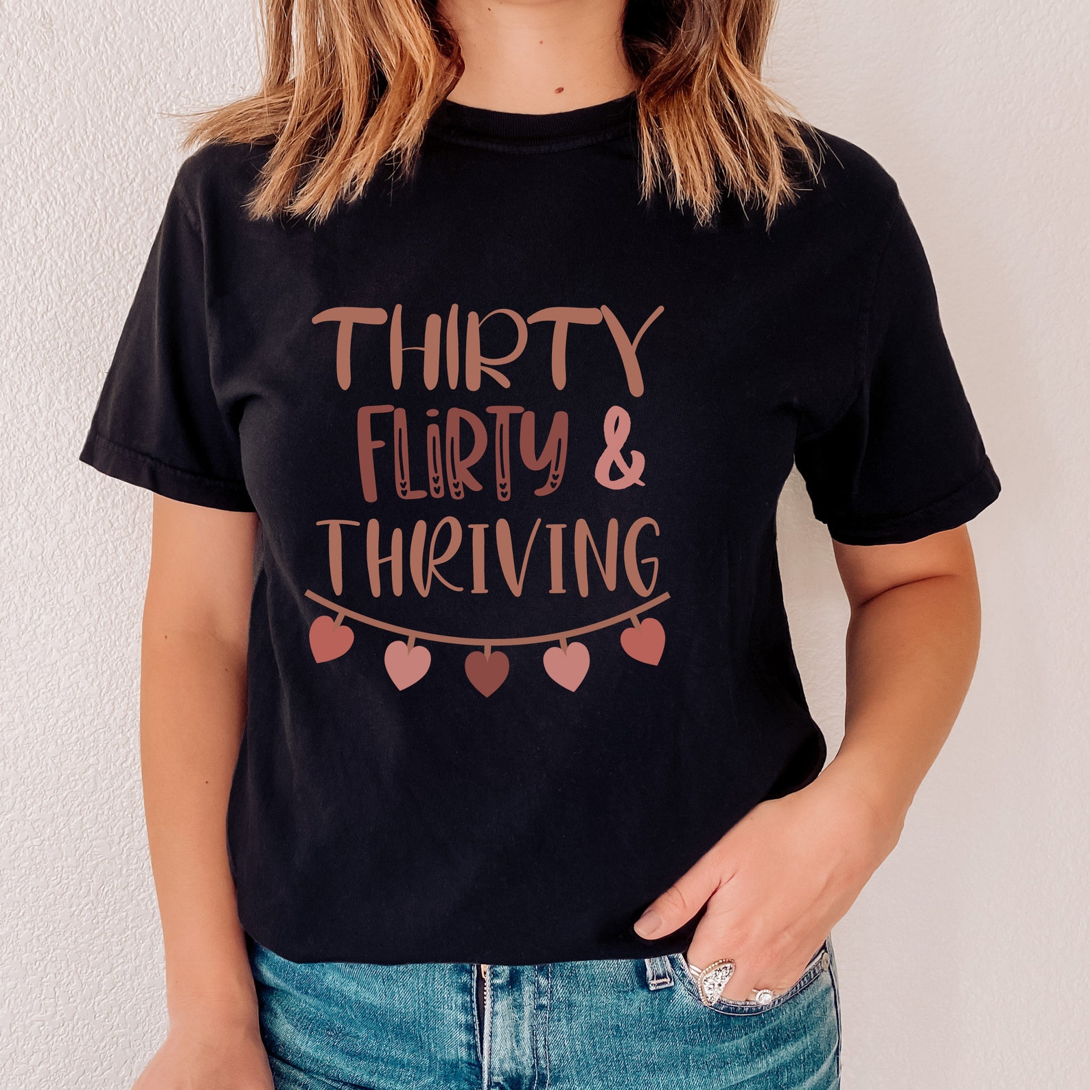Thirty Flirty And Thriving Shirt 30th Birthday Shirt For Etsy