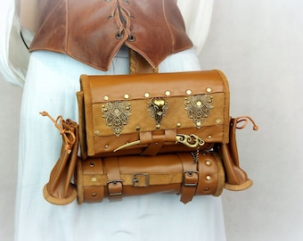 Alchemy Kit, Elixirs Kit, Warlock Alchemist Bag, Leather Belt Bag ...