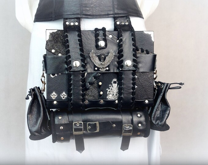 Book Holder, Alchemy Kit, Grimoire, Eagle Fantasy Journal, Leather ...