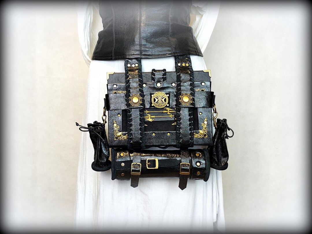 Book Holder, Alchemy Kit, Grimoire, Fantasy Journal, Leather Journal ...