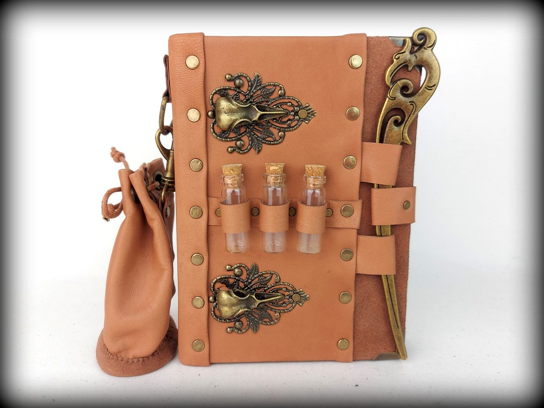 FANTASY JOURNAL, Alchemy Kit, Grimoire, Vintage Book, Leather Journal ...