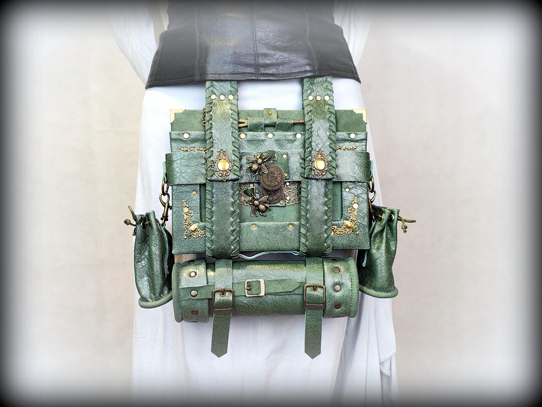 Book Holster, Alchemy Kit, Grimoire, Fantasy Journal, Leather Journal ...