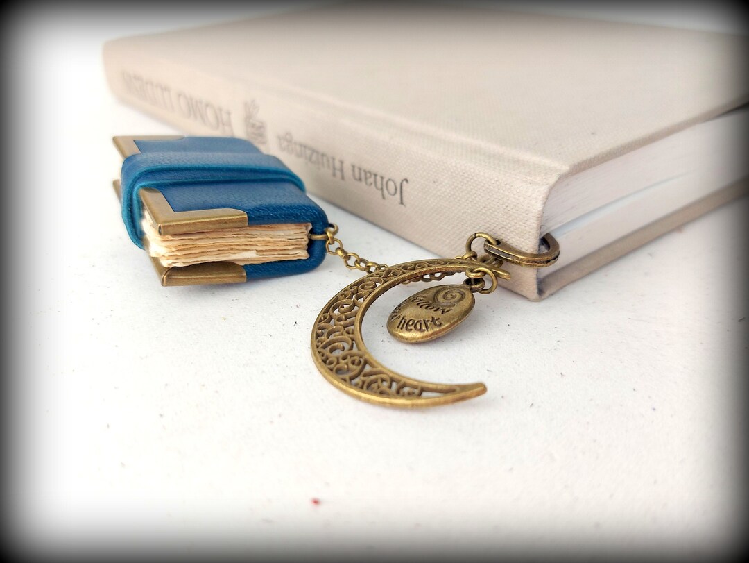 Leather Bookmark Miniature Book Bookmark Tiny Book Book - Etsy