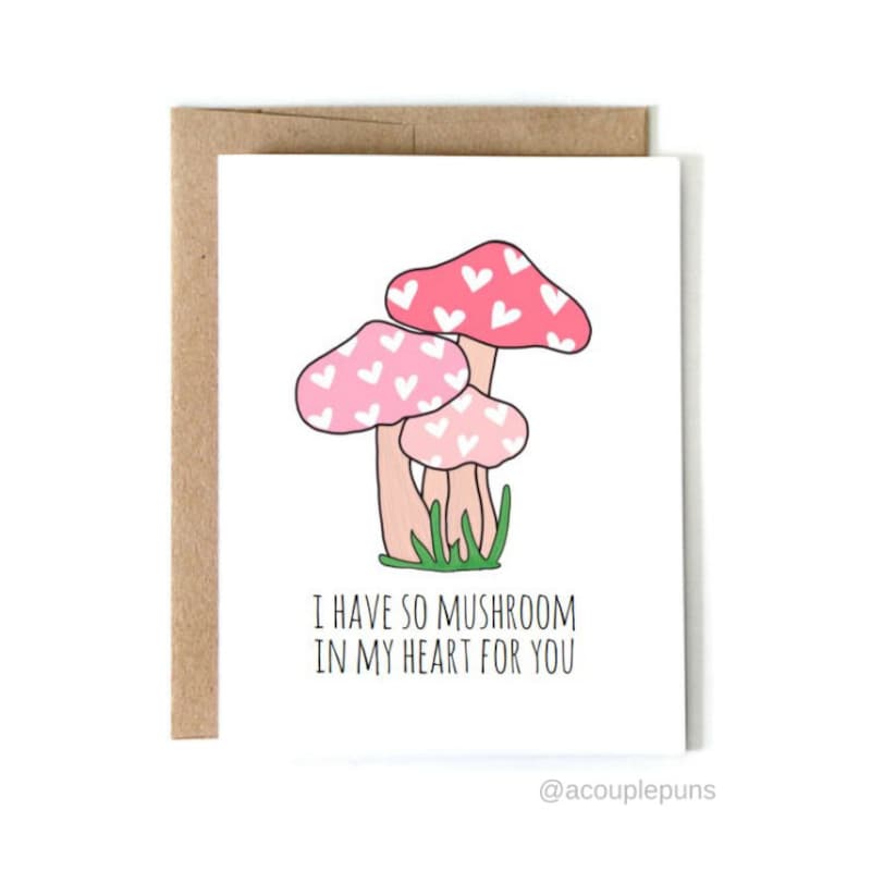 Mushroom Valentine - Etsy