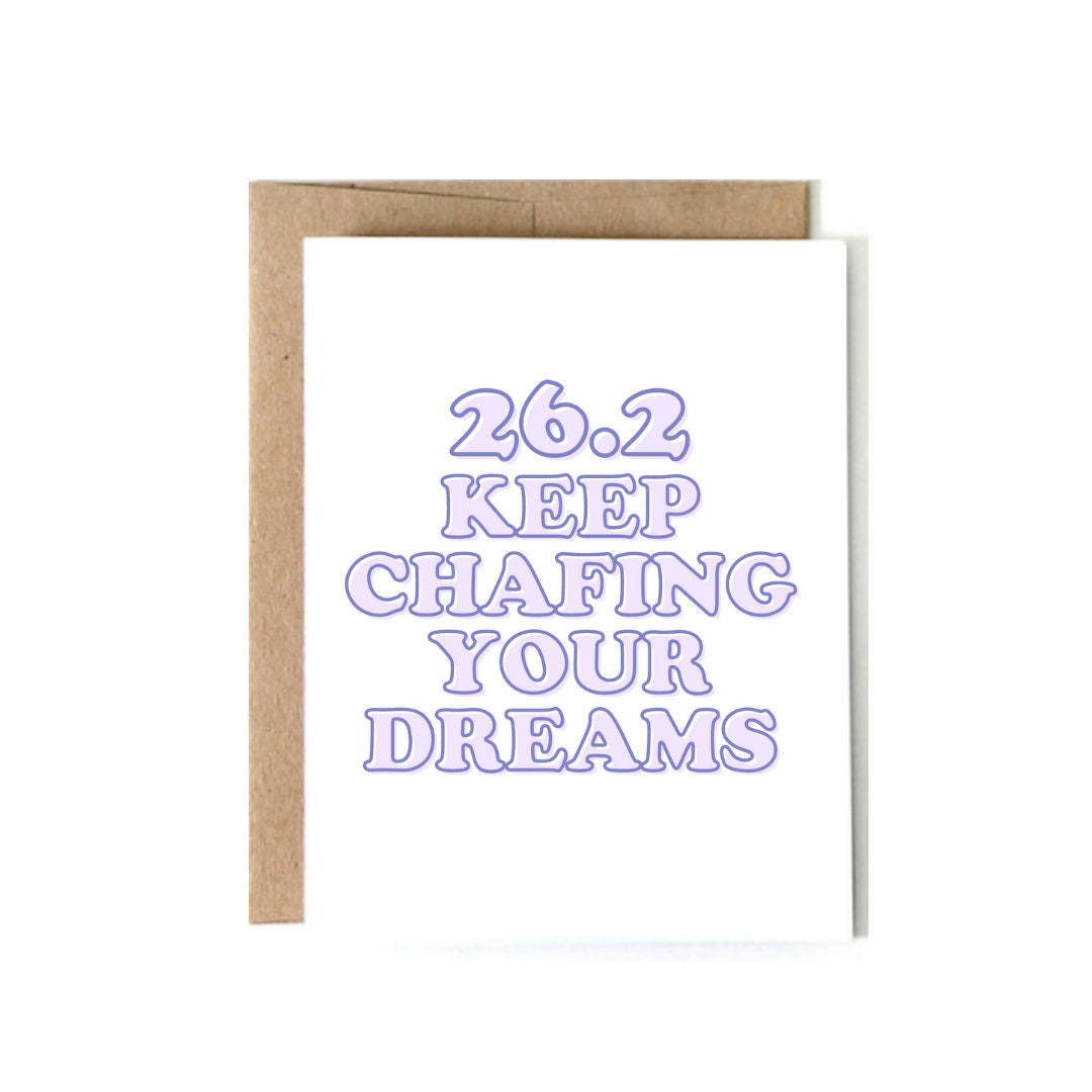 Marathon Card // Running Gift, Gift for Runner, Runner Gift, Running ...
