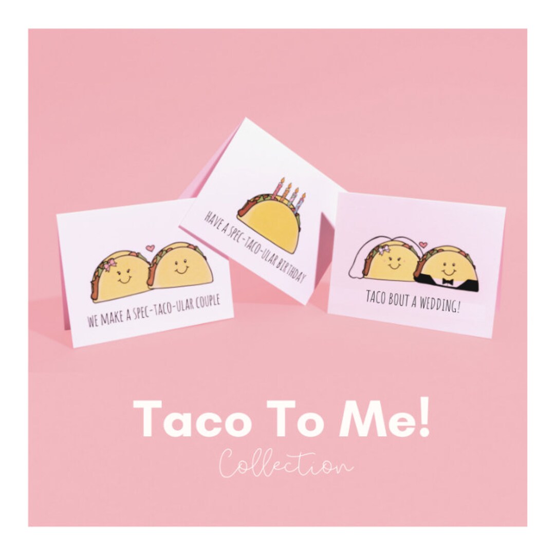 Taco to Me Collection // Pack of Cards, Taco Cards, Wedding Taco ...