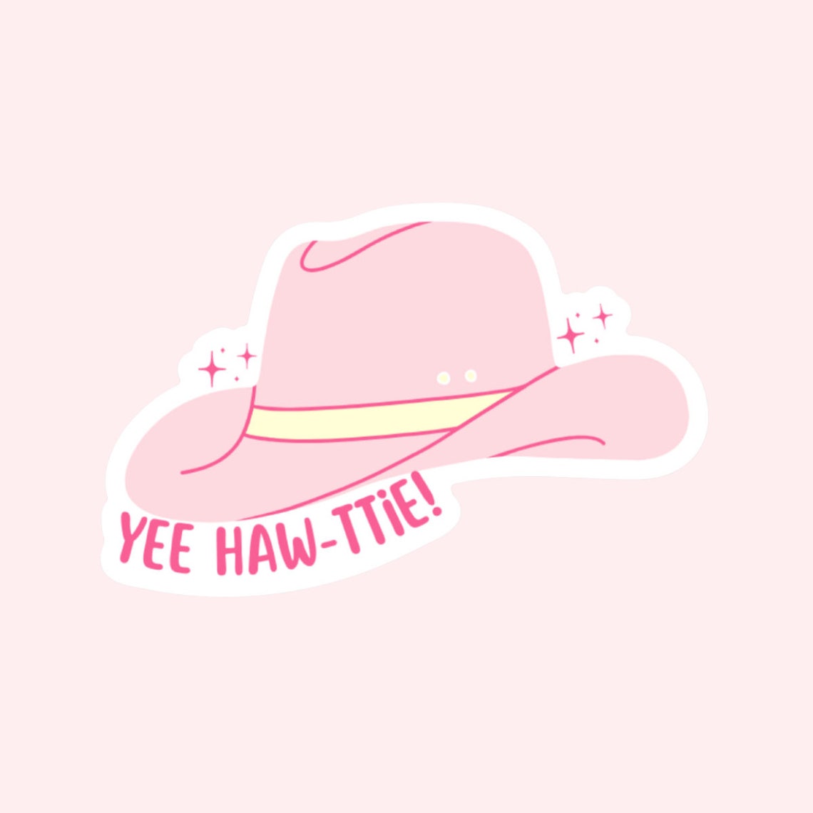 Yee Haw Sticker Cute Sticker Cowgirl Sticker Bachelorette - Etsy