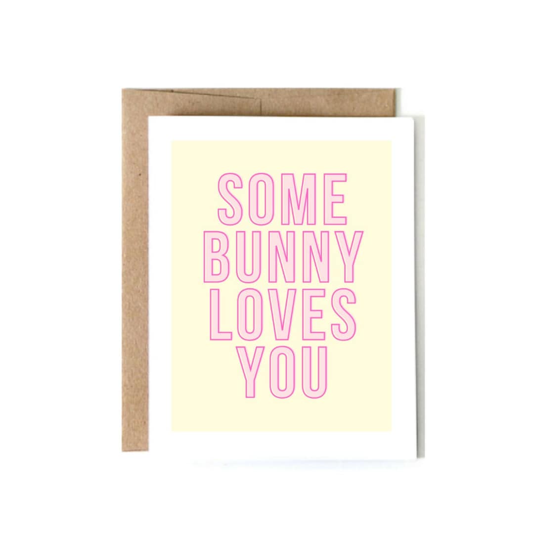 DIGITAL DOWNLOAD - Some Bunny Loves You | Easter Card, Card for Easter ...